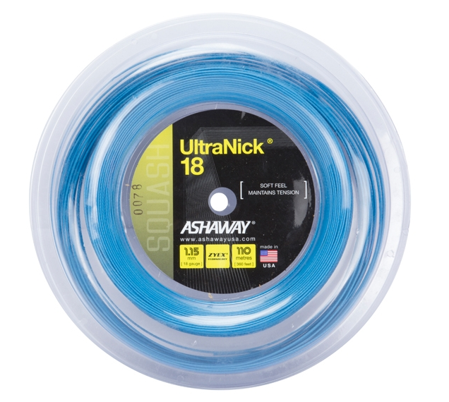 Ashaway Ultra Nick 18 Squash Strings 110 meter