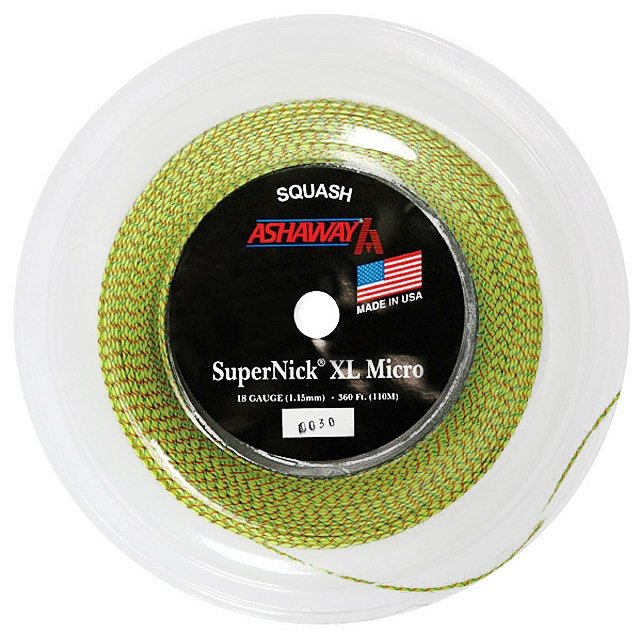 Ashaway Supernick XL Micro Squash Strings 110 m