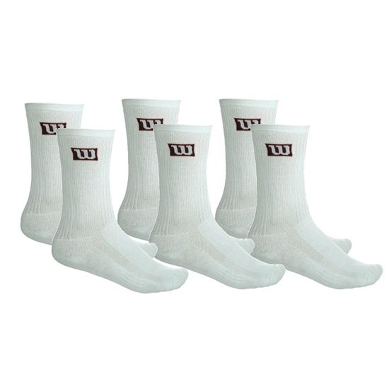 Wilson Crew Socks 3 par white
